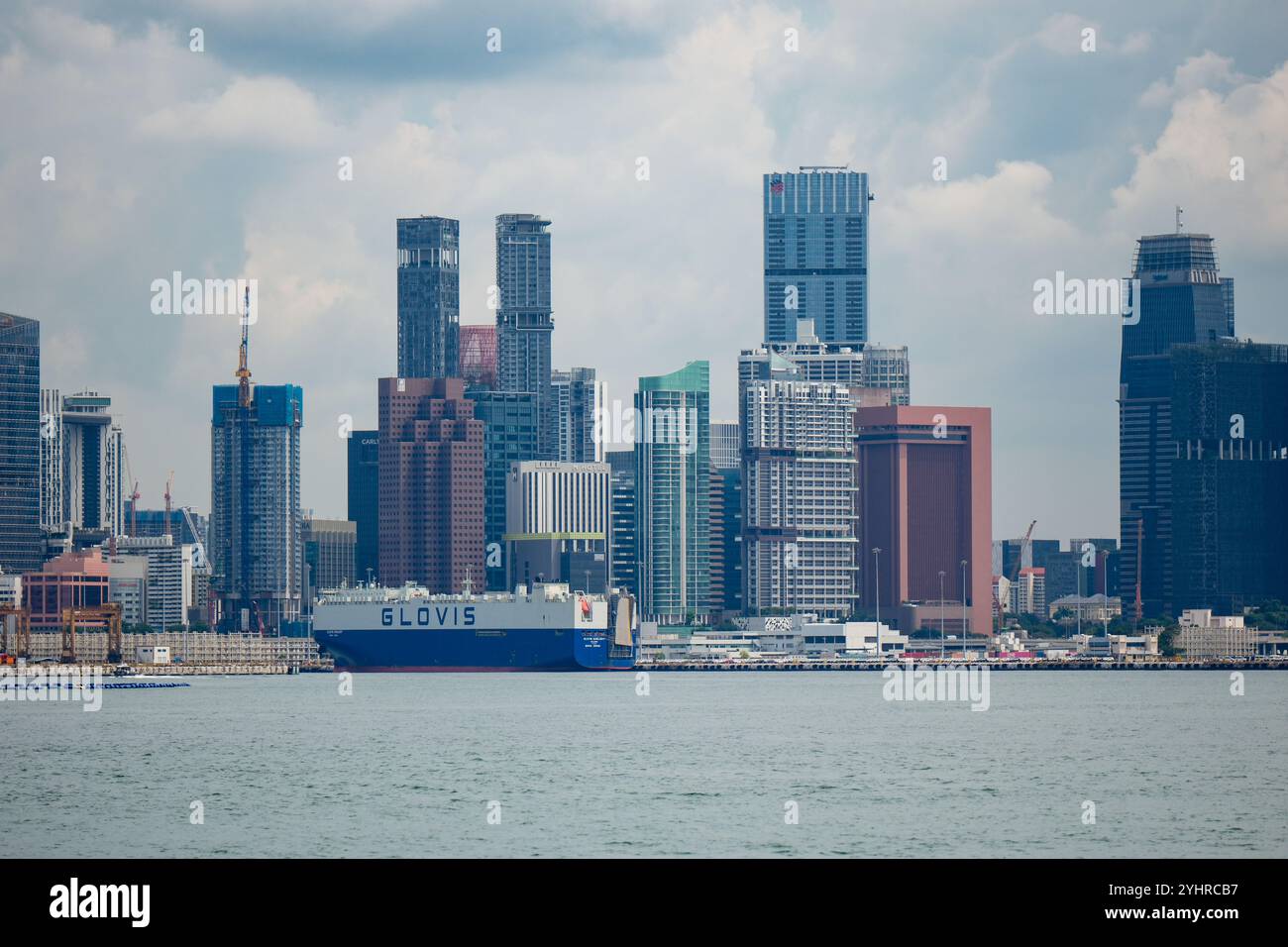 Glovis Sunlight Vehicle carrier docked at Victoria Dock Singapore Asia ...