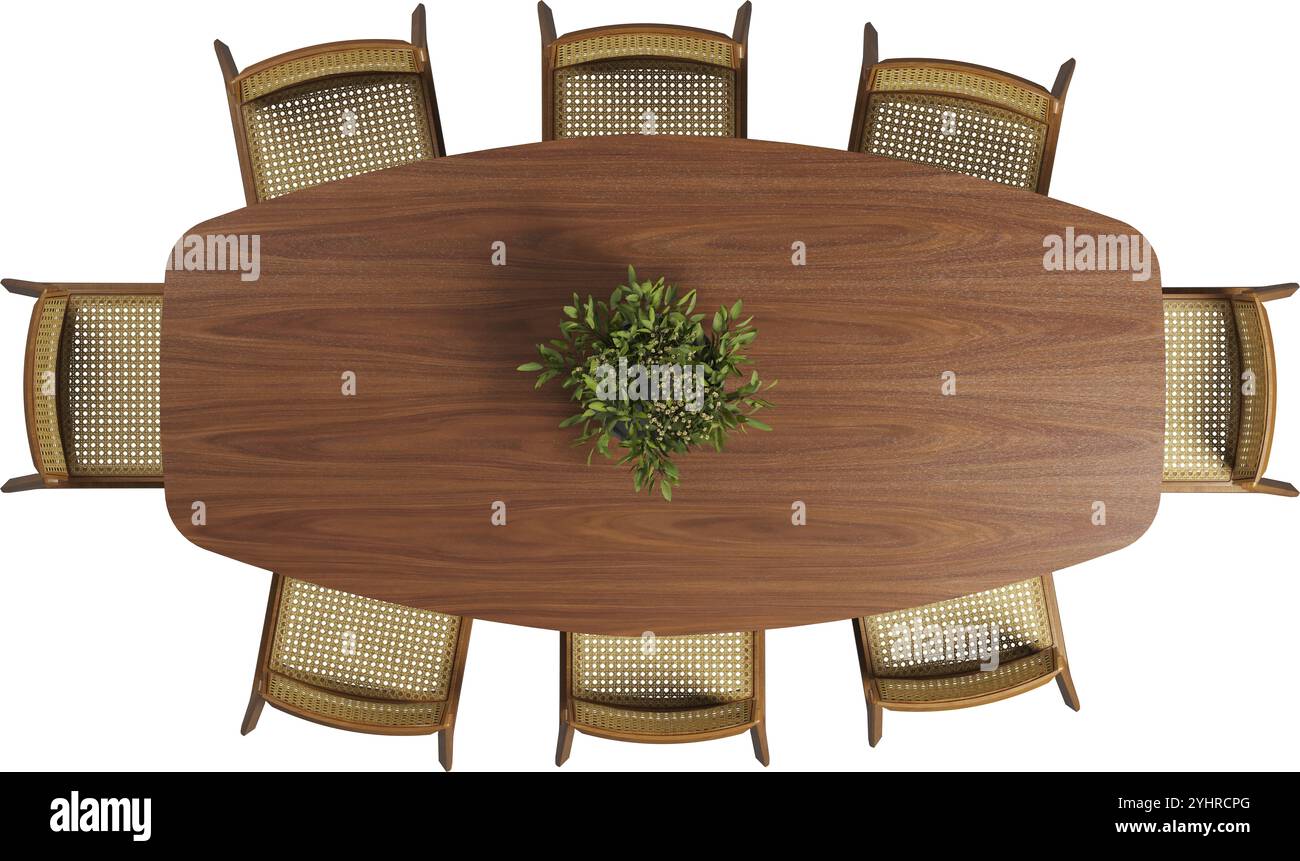 Wooden floor table chairs Cut Out Stock Images & Pictures - Alamy