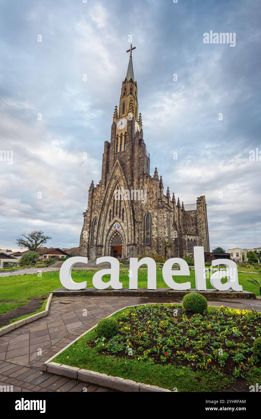 Cathedral of Stone and Canela City Sign (Catedral de Pedra) - Church of ...