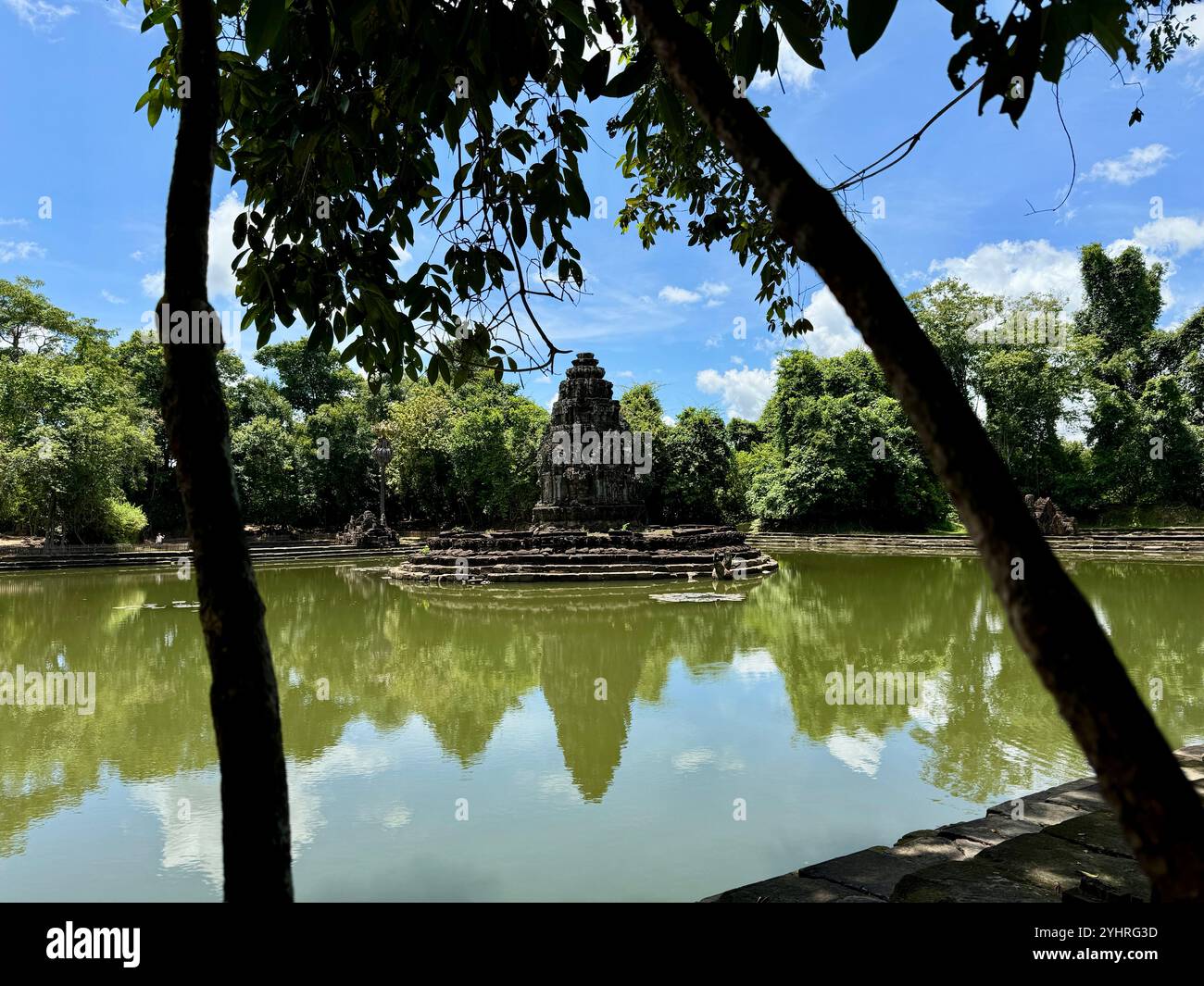 Neak pean temple , dedicated to Shiva , Angkor , Siem reap , Cambodia ...