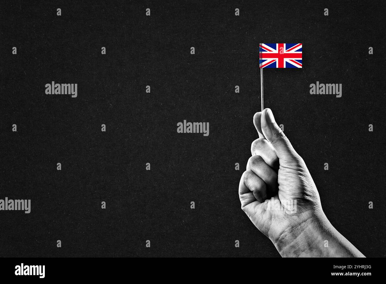 Holding english flag hi-res stock photography and images - Alamy