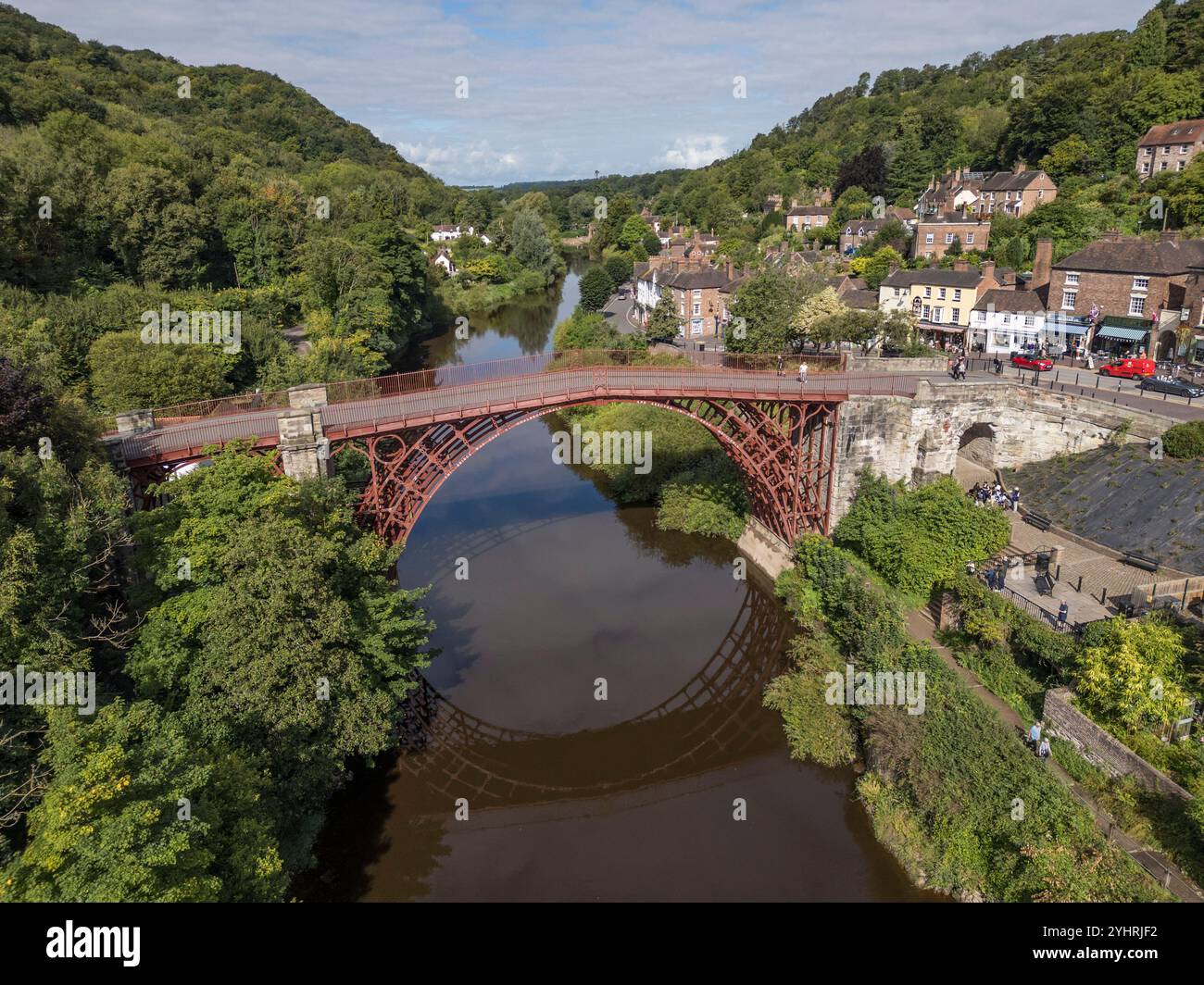 Iron bridge severn aerial hi-res stock photography and images - Alamy
