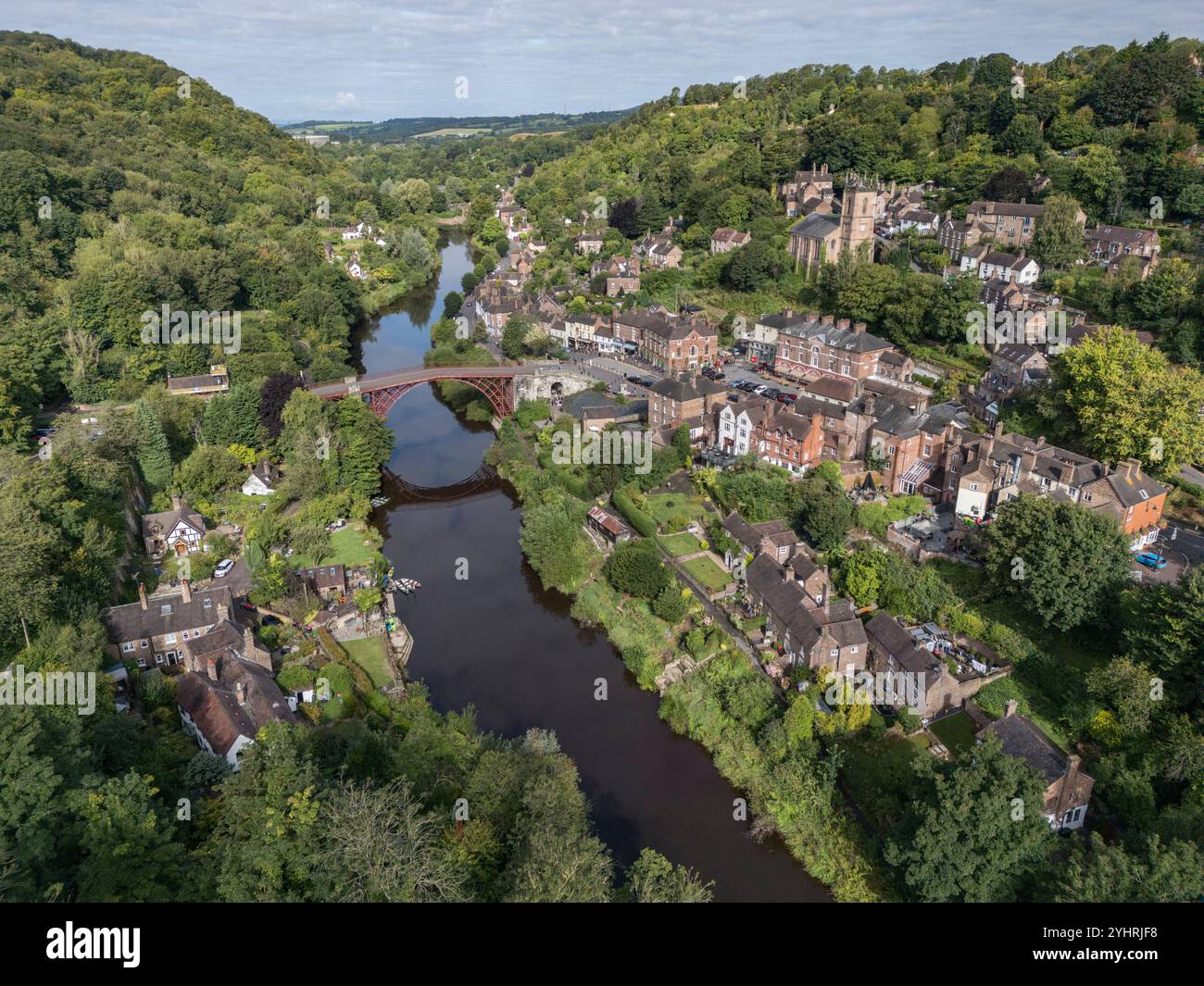 Aerial view of river severn shropshire hi-res stock photography and ...