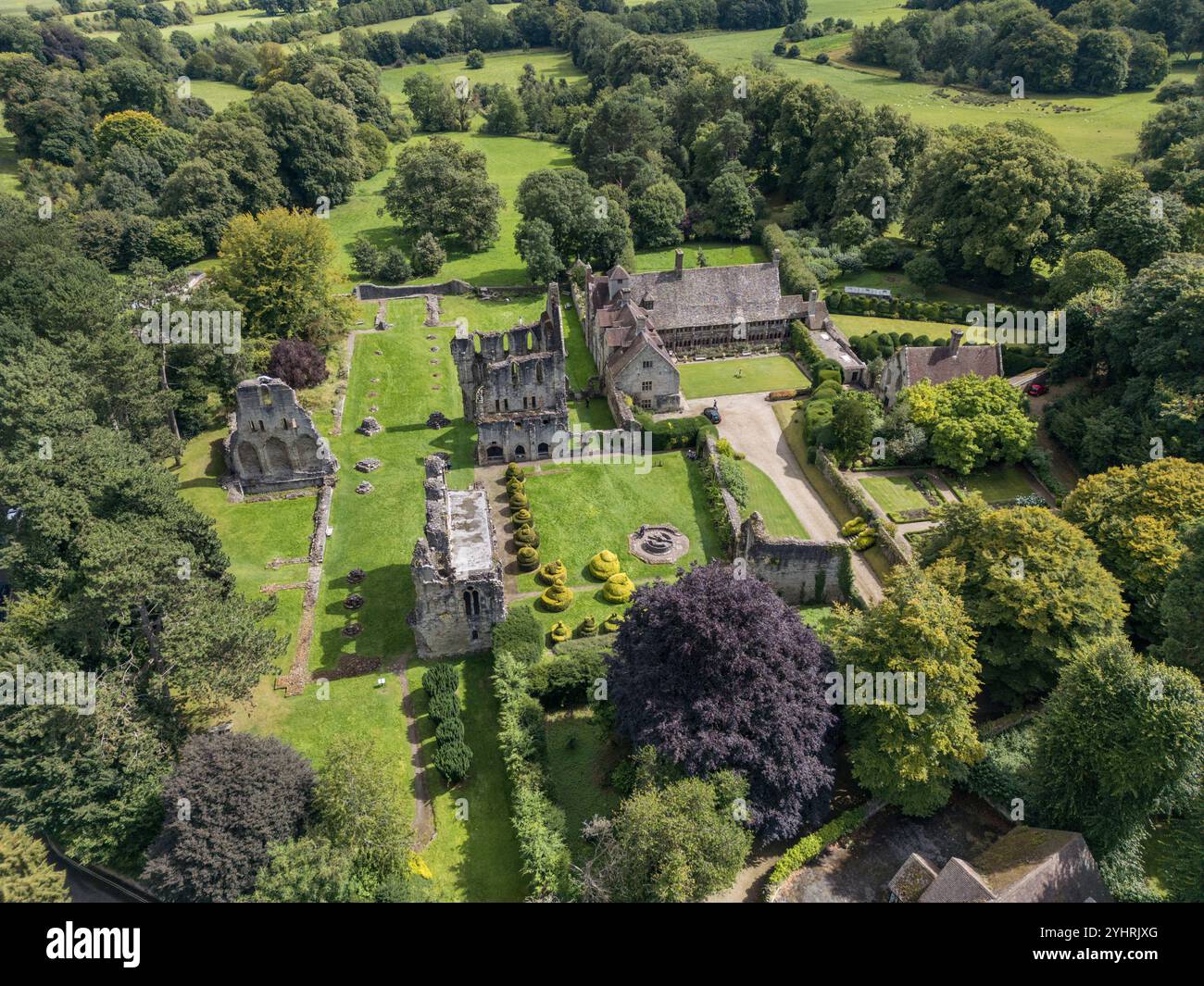 Aerial view of much wenlock hi-res stock photography and images - Alamy