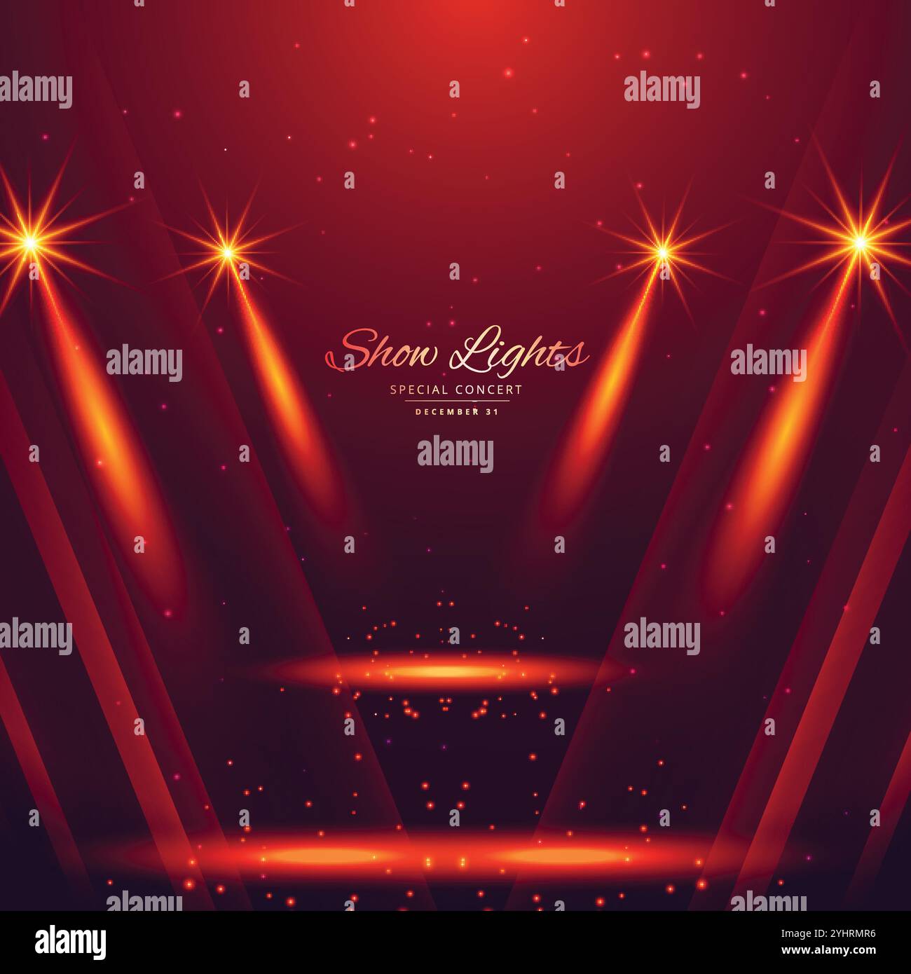 spot lights on red background Stock Vector Image & Art - Alamy