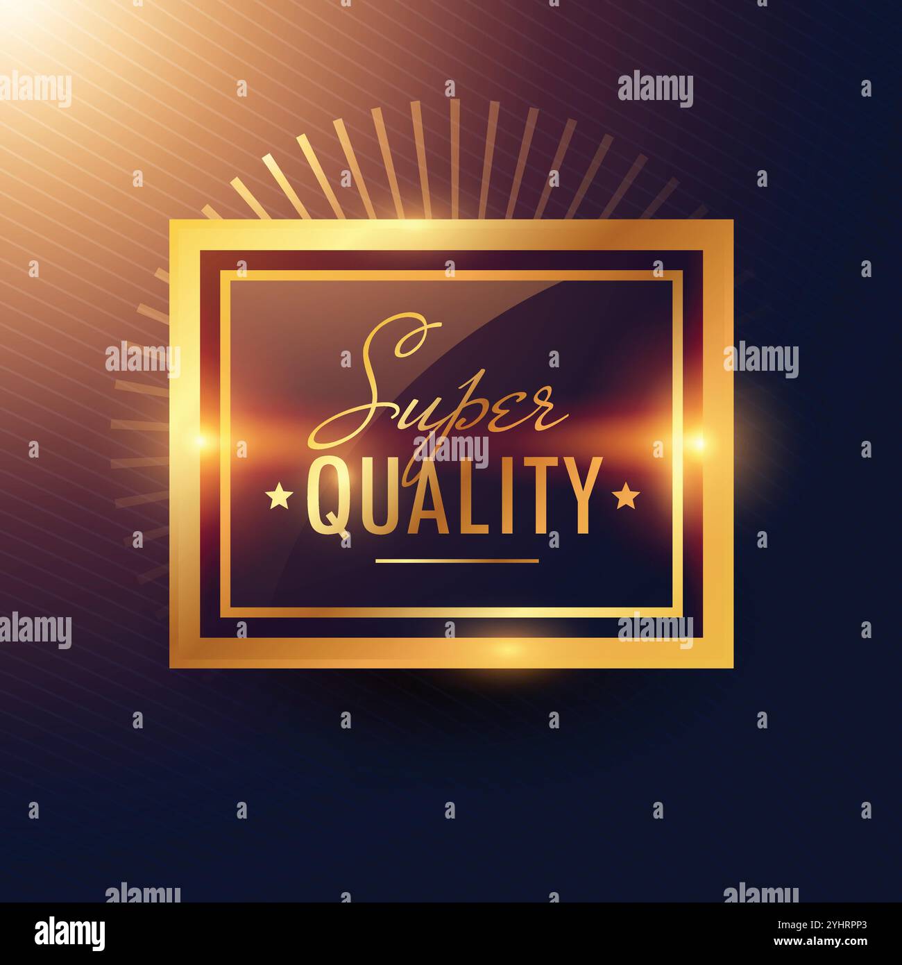 golden super quality label badge design Stock Vector Image & Art - Alamy