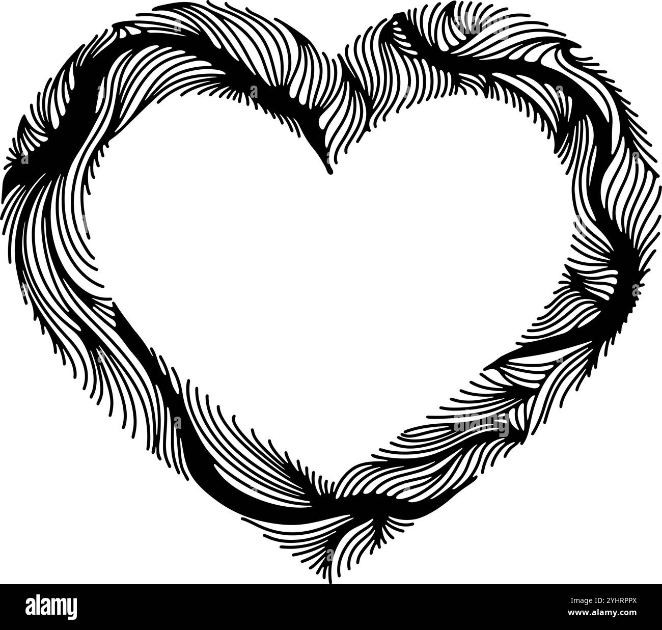 Border heart valentine day Black and White Stock Photos & Images - Alamy