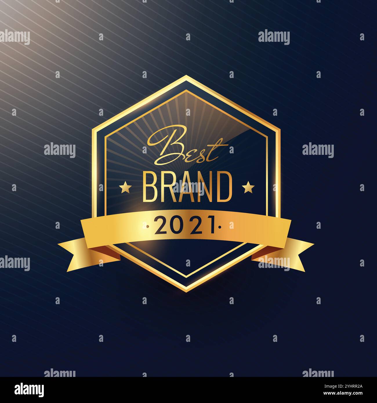 best brand of 2021 golden label design Stock Vector Image & Art - Alamy