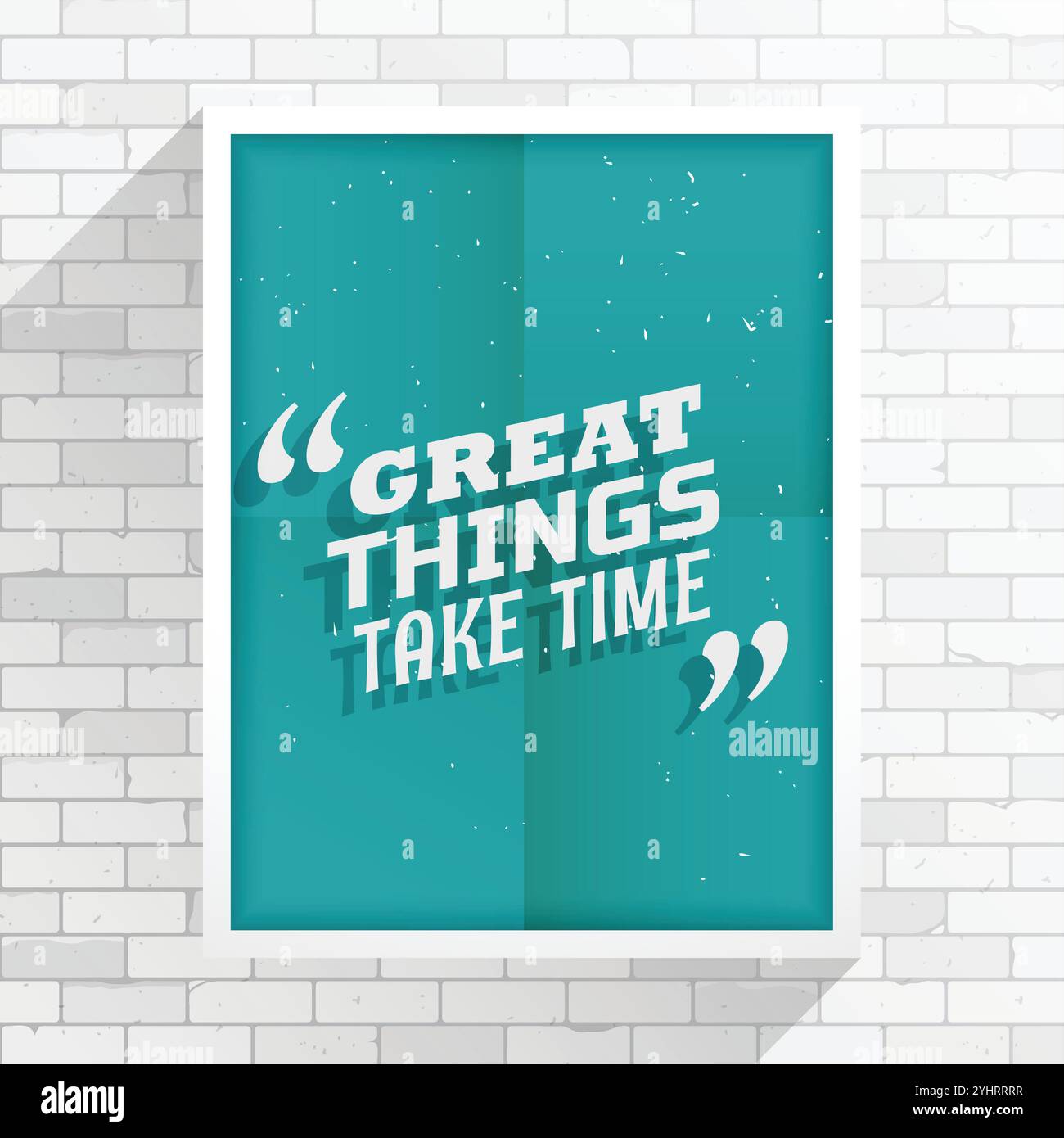 "Great things take time" inspirational quotation Stock Vector Image ...