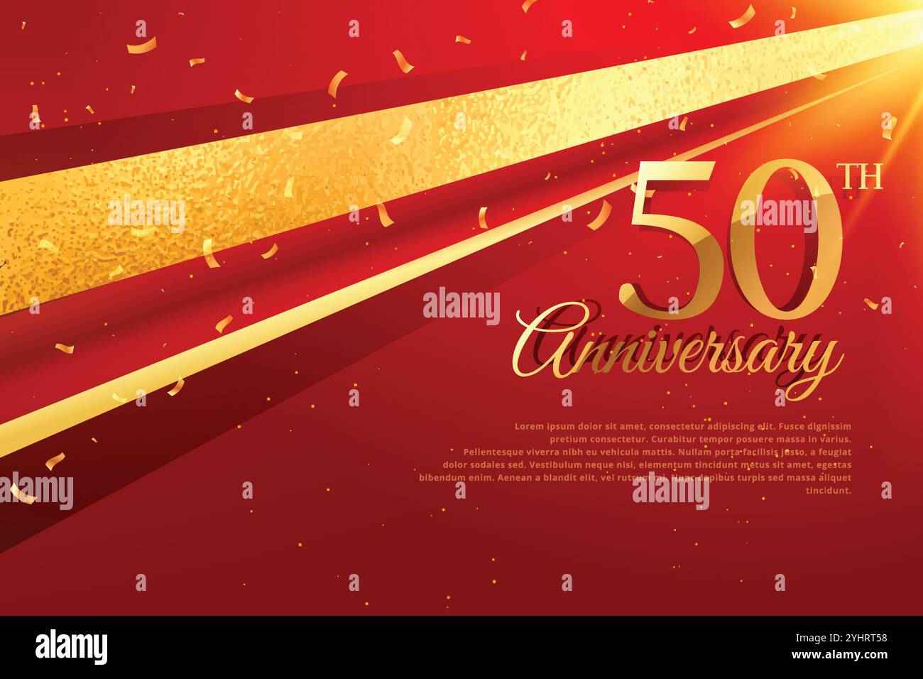 50th anniversary celebration card template Stock Vector Image & Art - Alamy