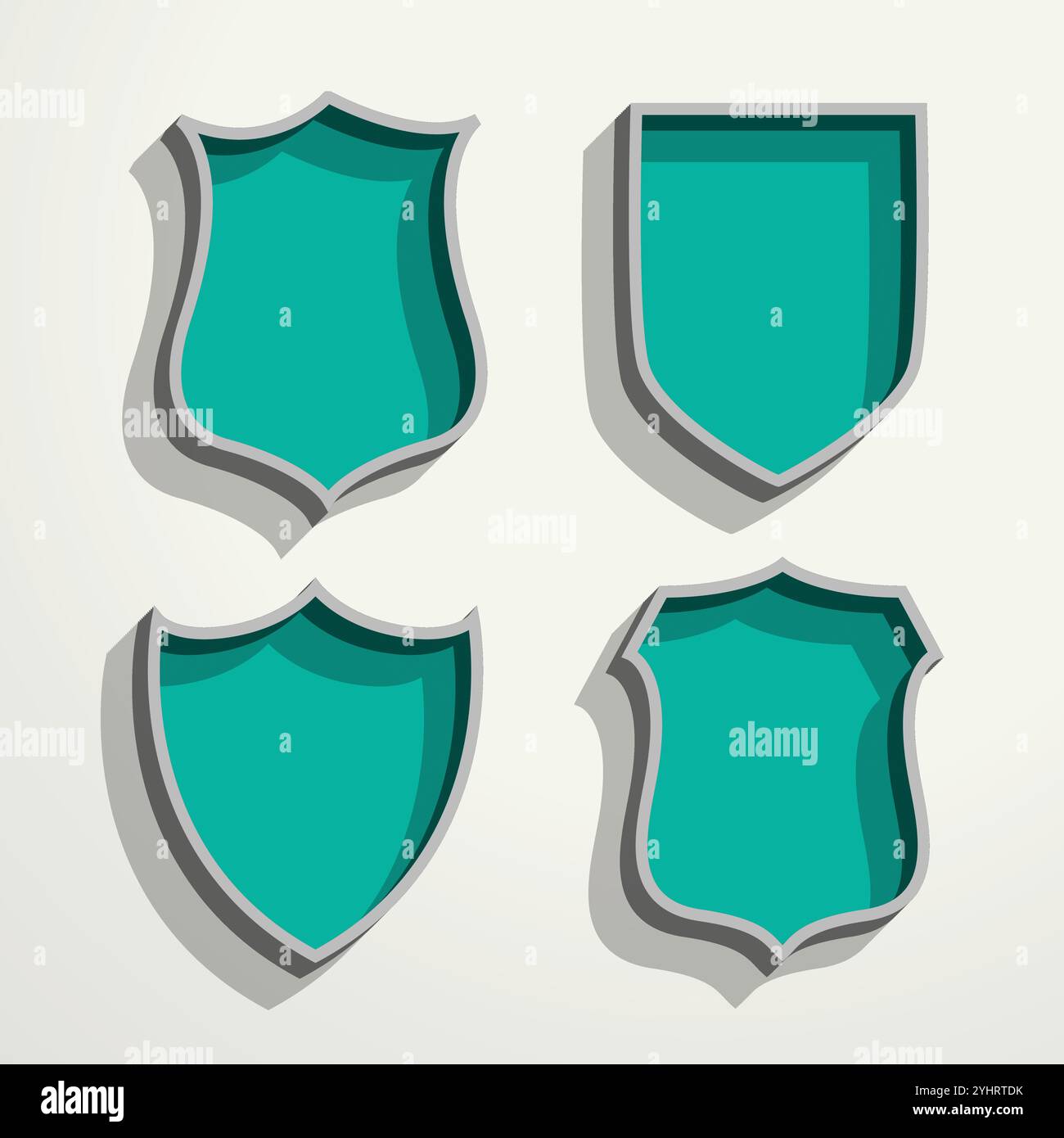 Four badges hi-res stock photography and images - Alamy