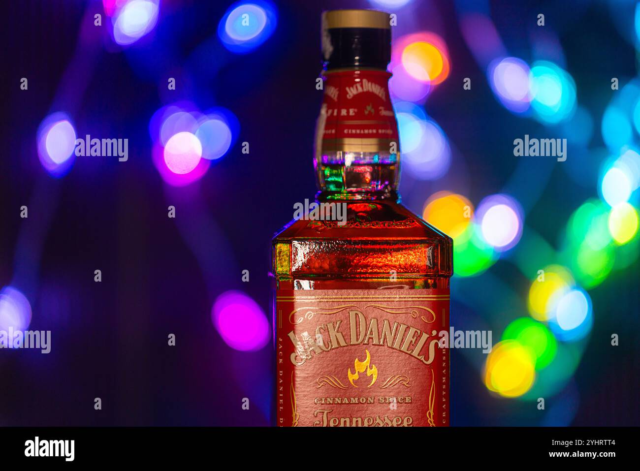 Tennessee, USA - November 12, 2024: Jack Daniel's Cinnamon Spice Stock ...