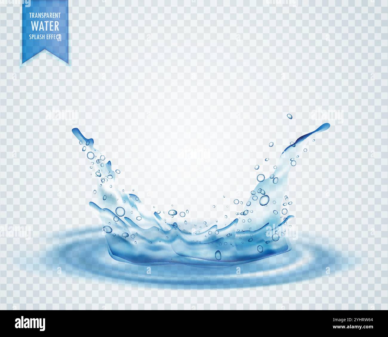 Ripples on water transparent Stock Vector Images - Alamy