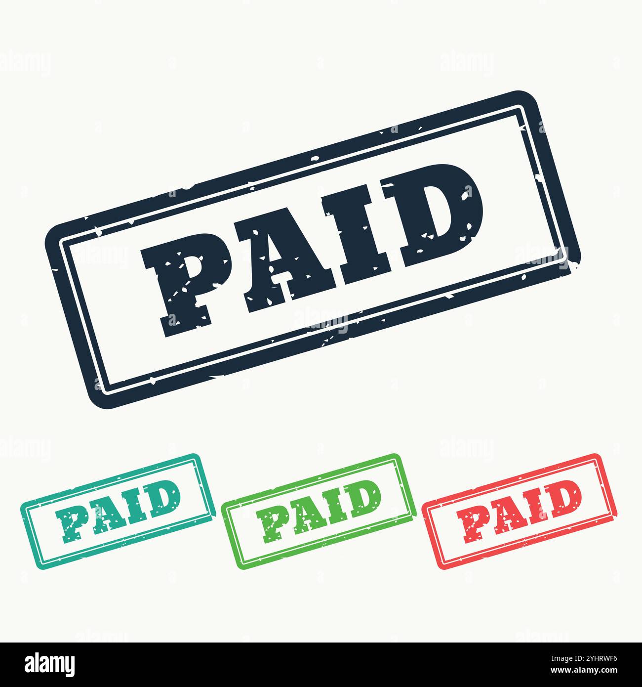 Paid stamp sign seal hi-res stock photography and images - Alamy