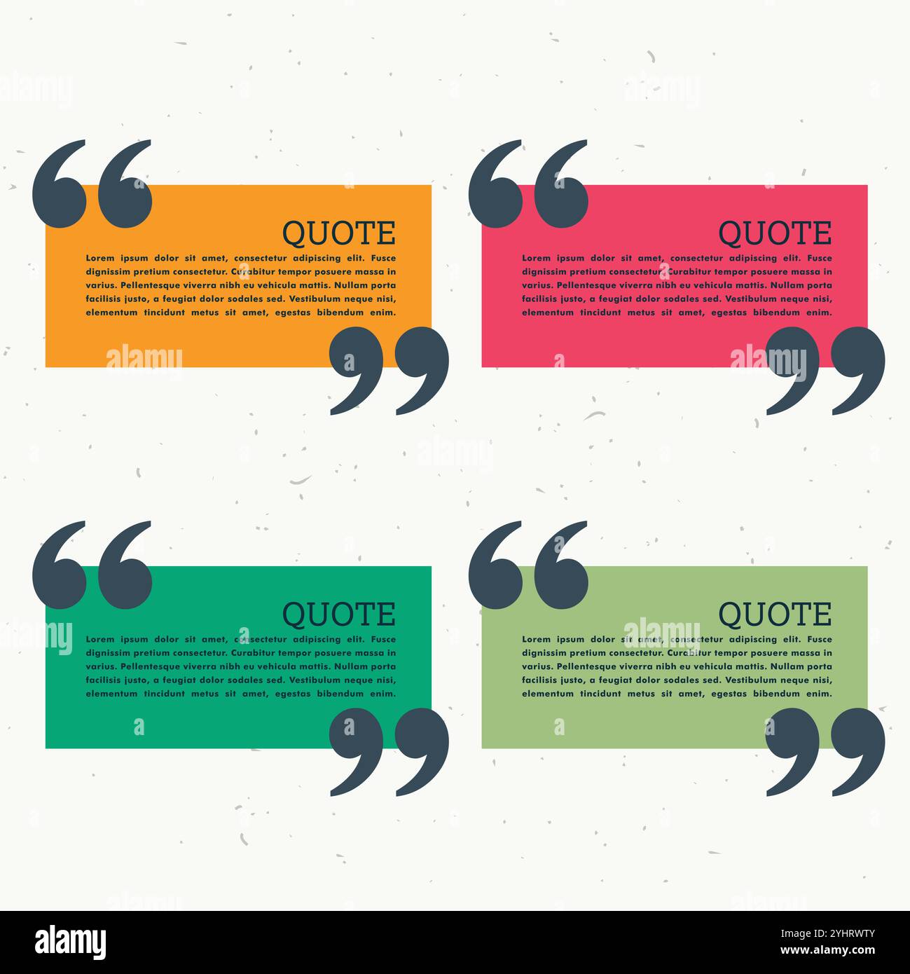 colorful set of four quotation marks Stock Vector Image & Art - Alamy