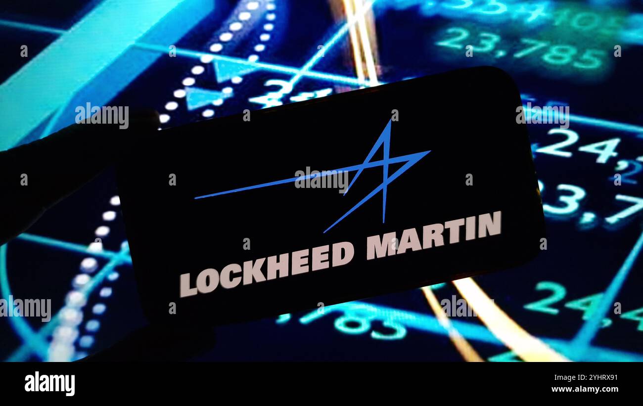 Konskie, Poland - November 12, 2024: Lockheed Martin company logo ...
