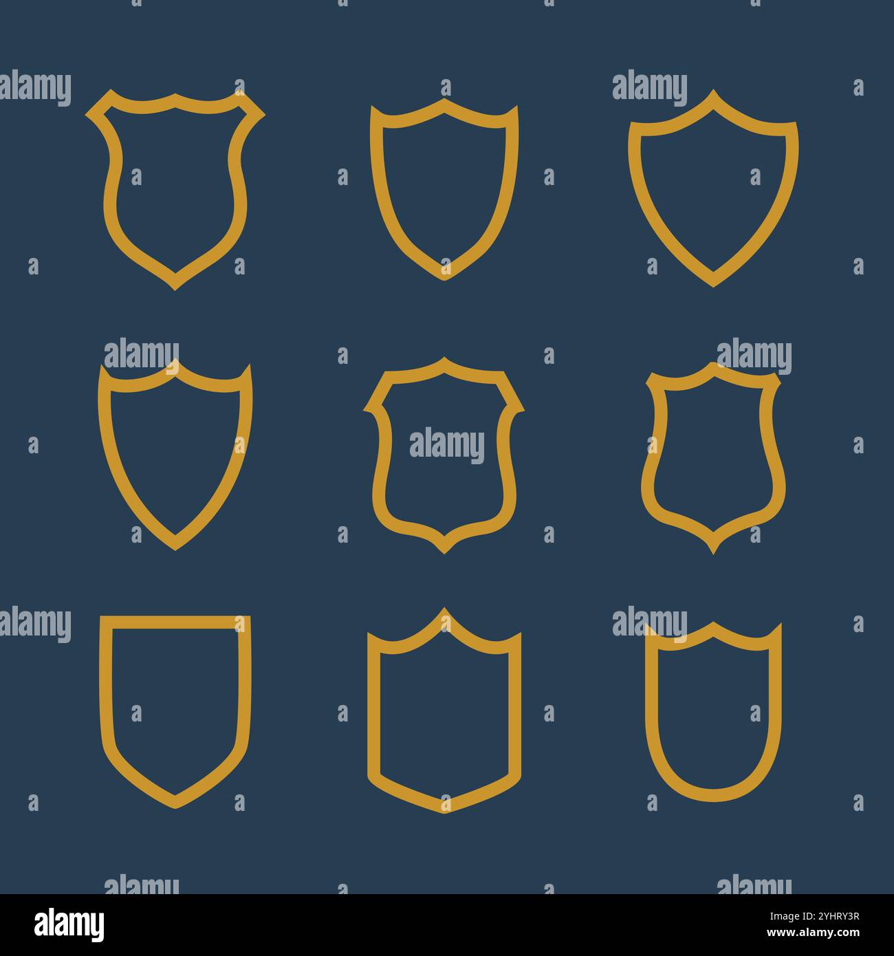 collection of badges symbol in line style Stock Vector Image & Art - Alamy