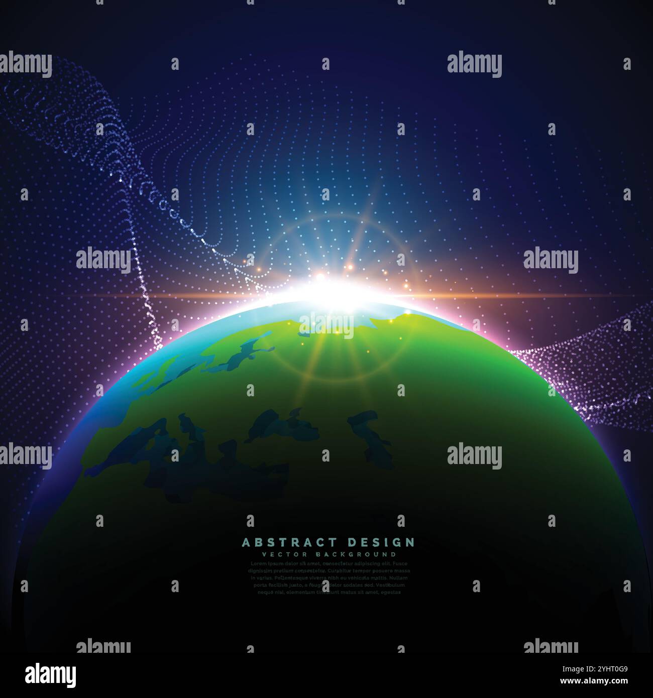 Futuristic planet earth in 3d Stock Vector Images - Alamy