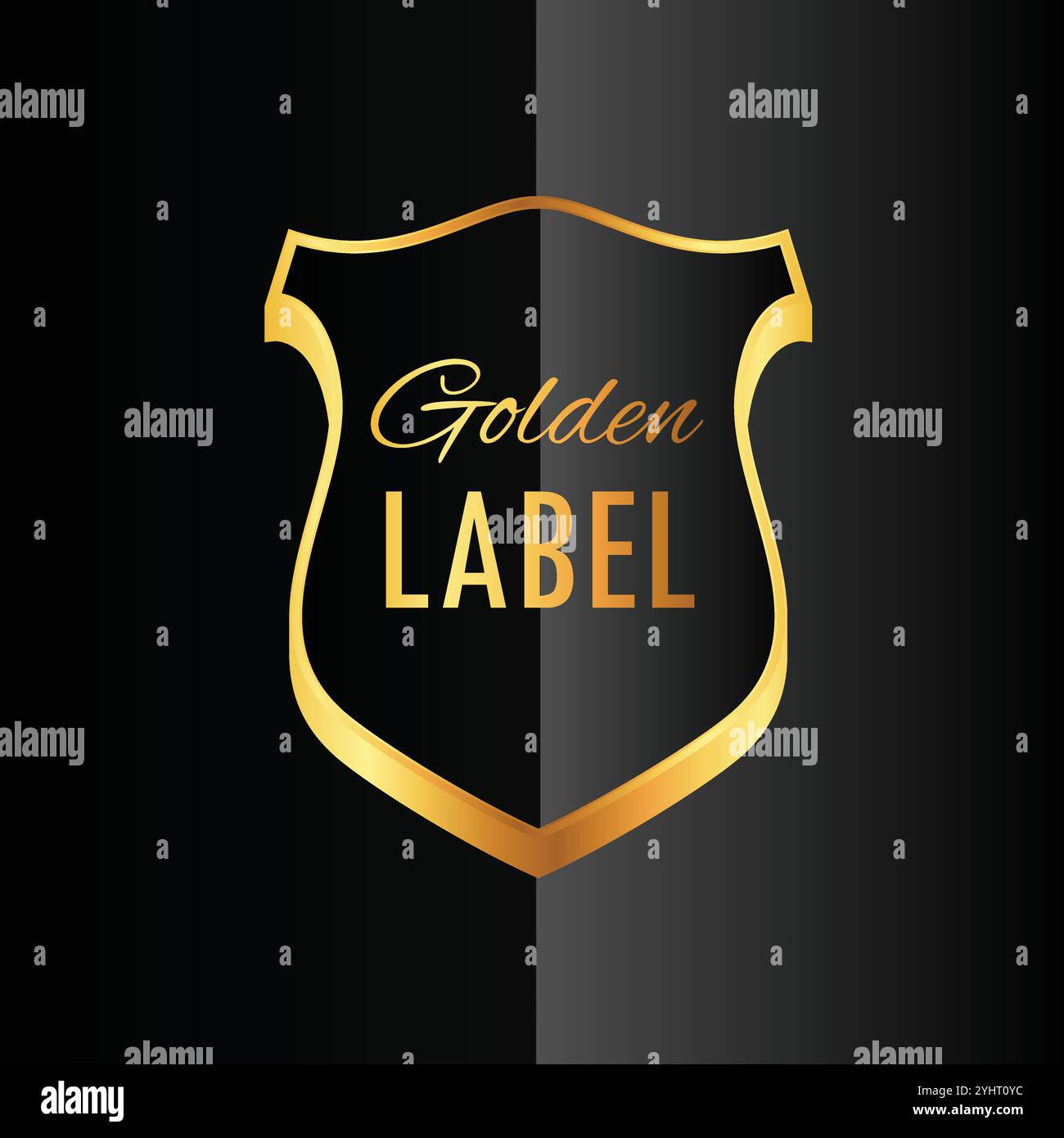 premium golden badge label symbol design Stock Vector Image & Art - Alamy