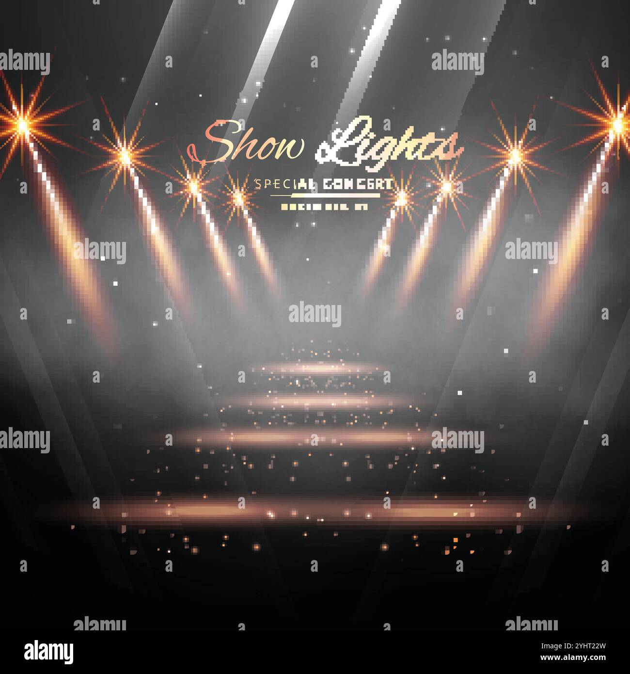 Concert stage lights Stock Vector Images - Alamy