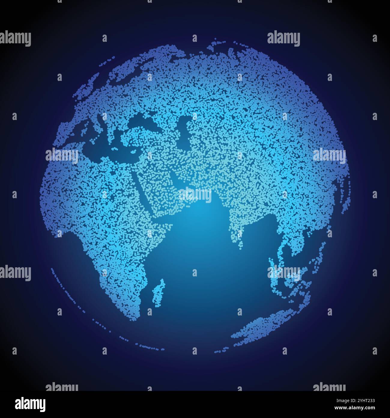 Globe made dots hi-res stock photography and images - Alamy