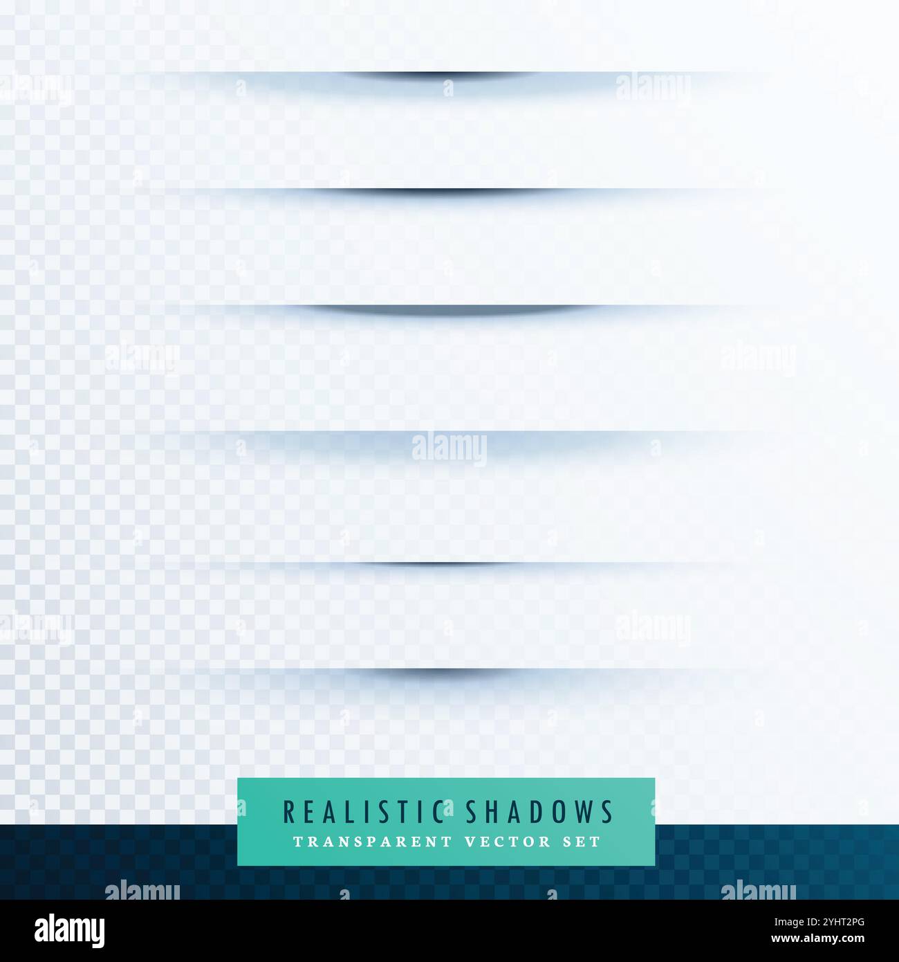 paper sheet line shadow effect on transparent background Stock Vector ...