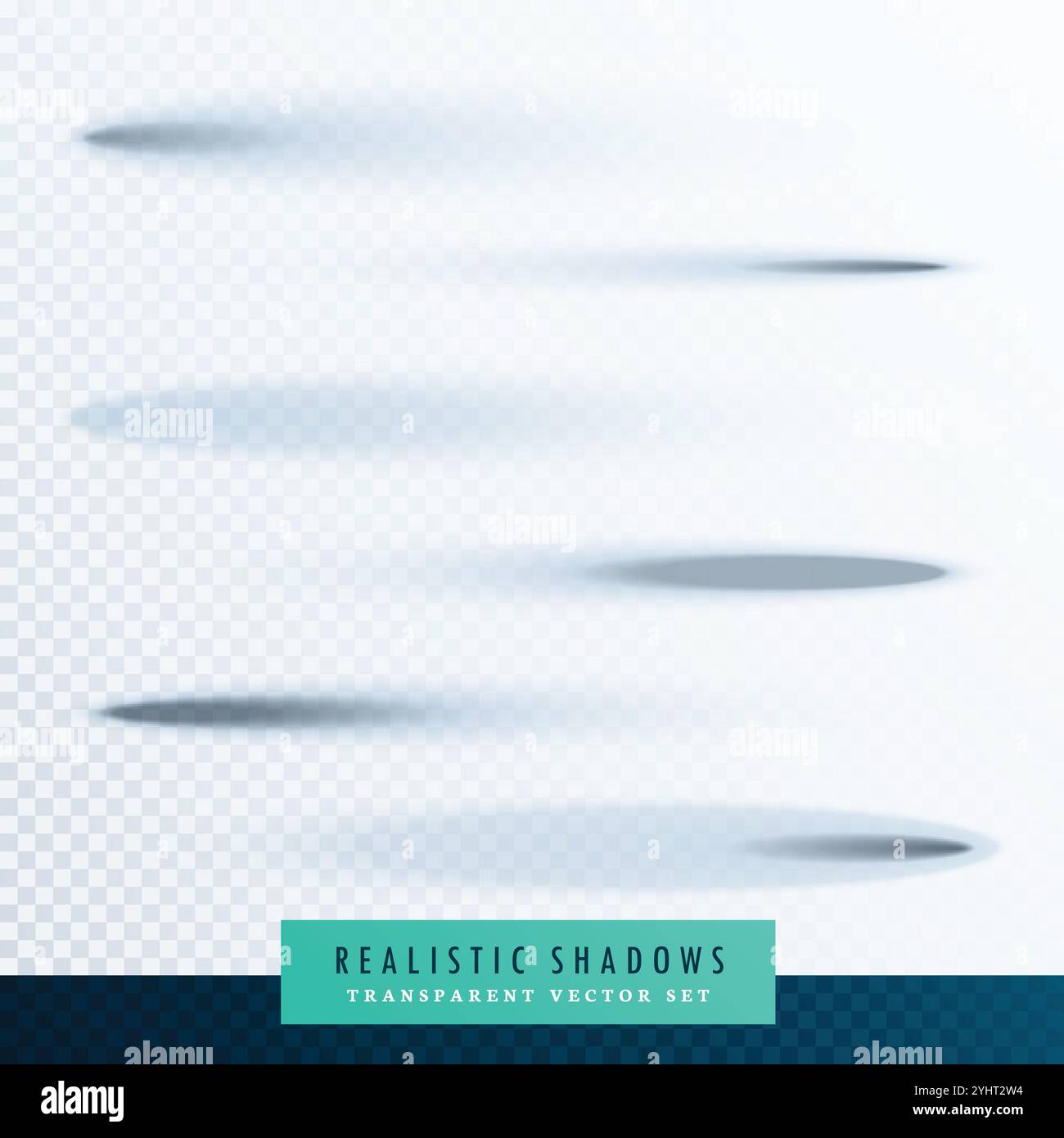 oval paper transparent shadow effect set Stock Vector Image & Art - Alamy