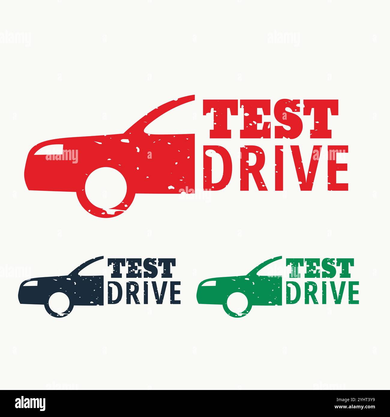 vector test drive sign stamp design Stock Vector Image & Art - Alamy