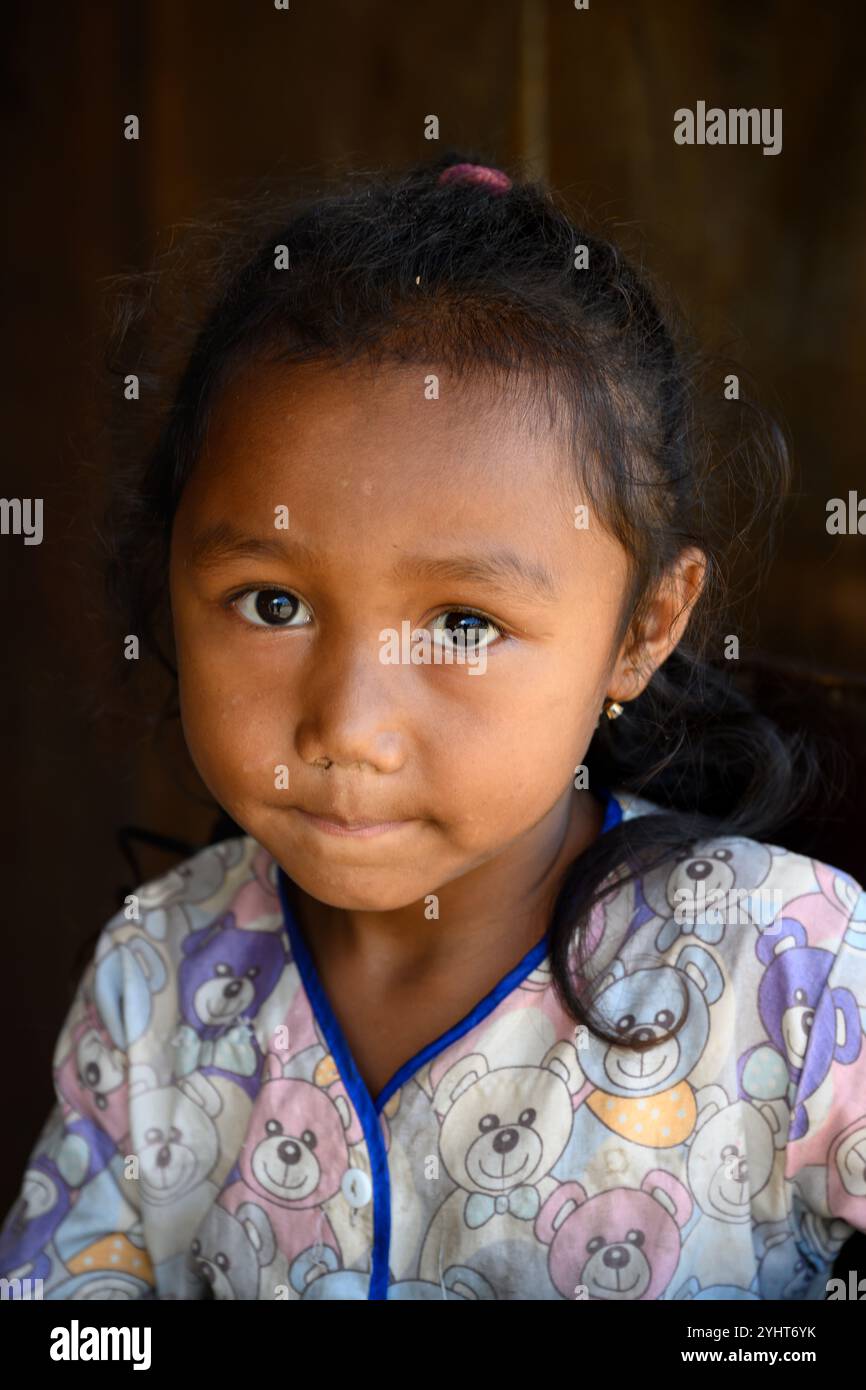 Luba Village, Flores, Indonesia - October 31 2024: Young Girl in Luba ...