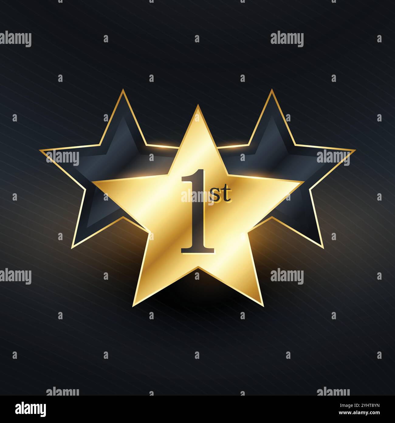 winner 1st star label design Stock Vector Image & Art - Alamy