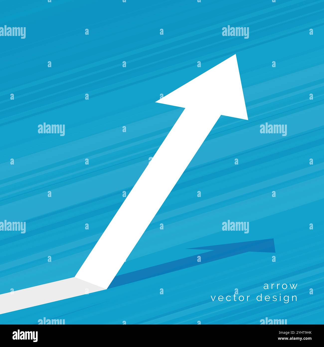 Statistic arrow on blue Stock Vector Images - Alamy