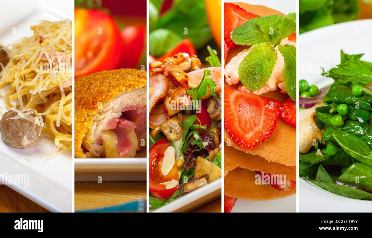 collage of food products Stock Photo - Alamy
