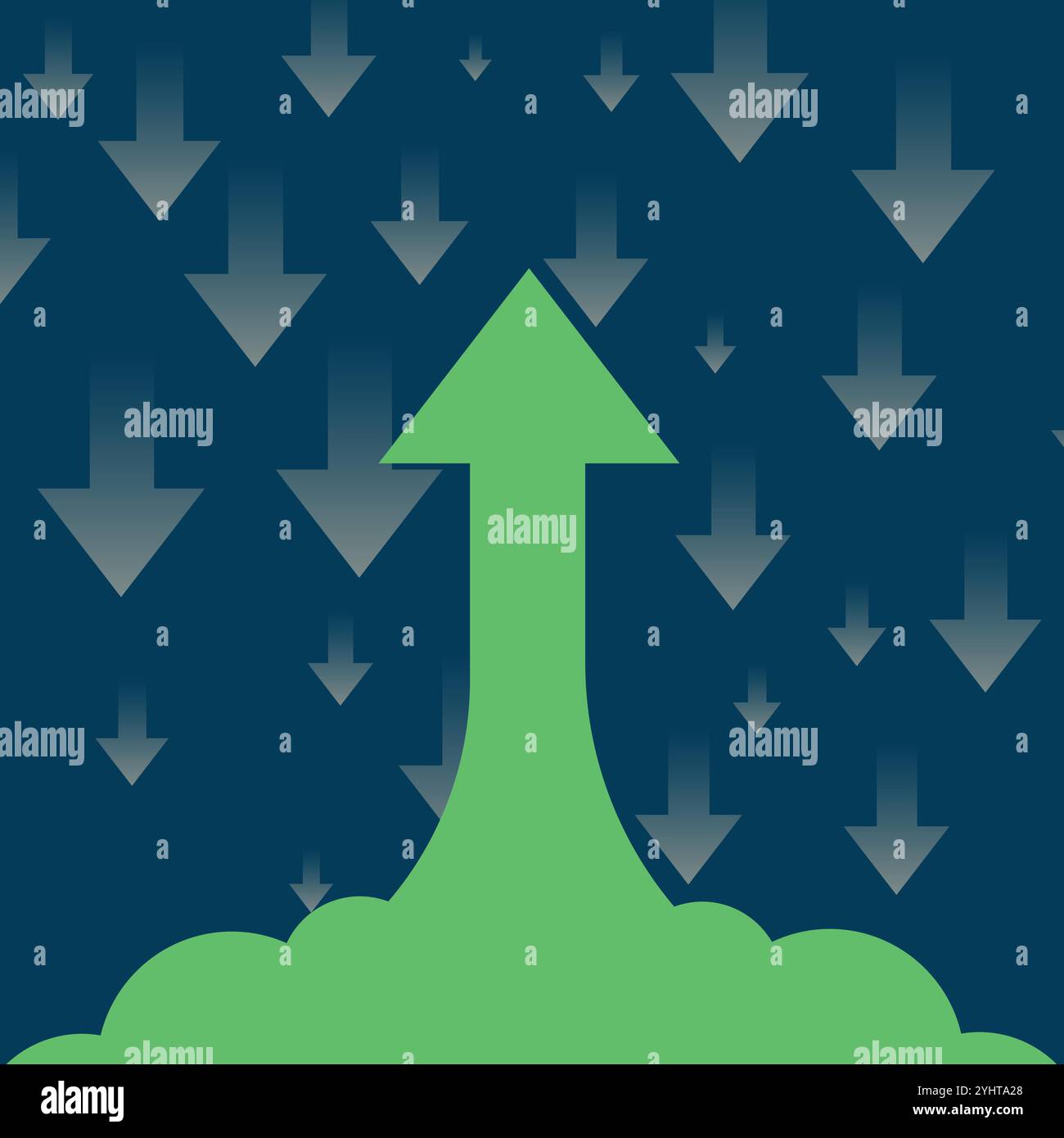 rise and fall arrow business concept design Stock Vector Image & Art ...