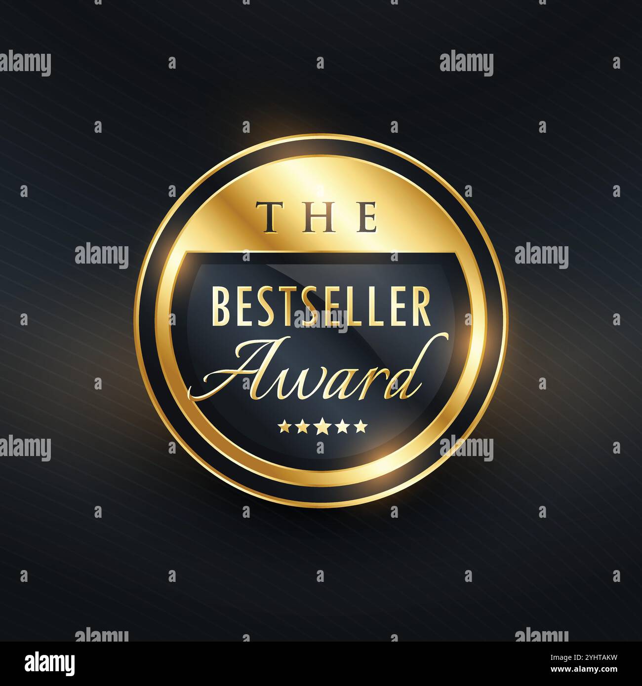 best seller award badge label design for your product Stock Vector ...