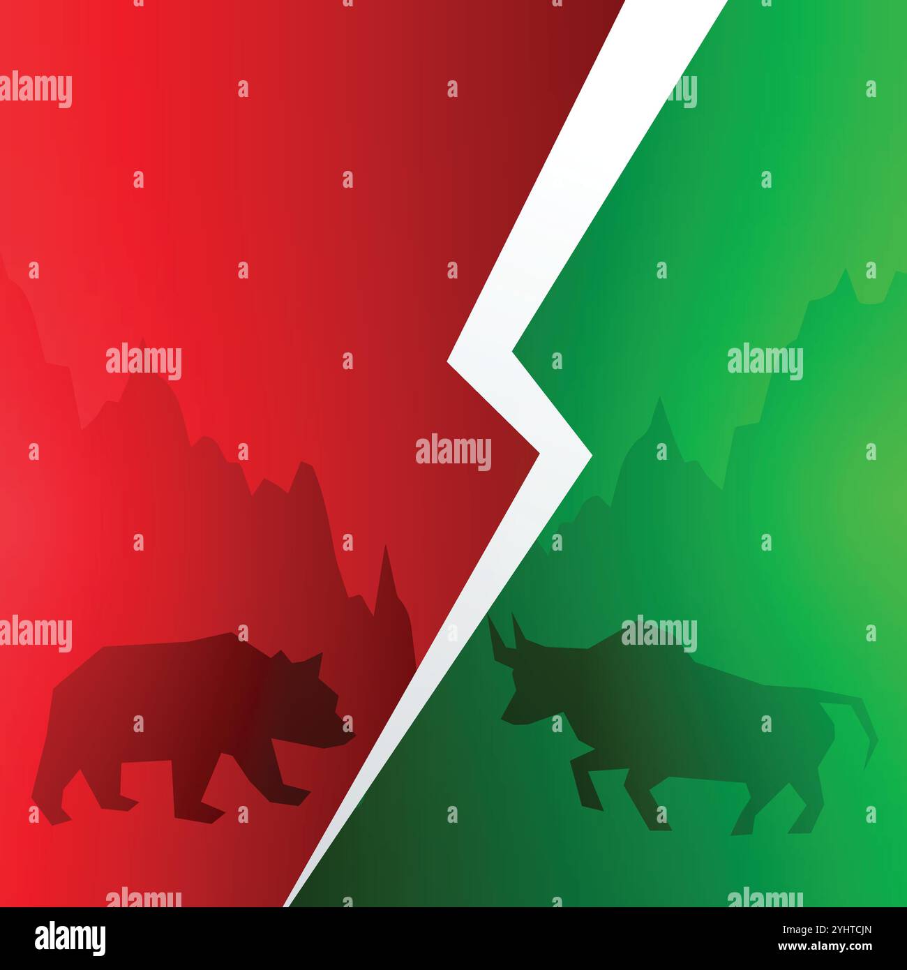 stock market concept design showing loss and profit Stock Vector Image ...