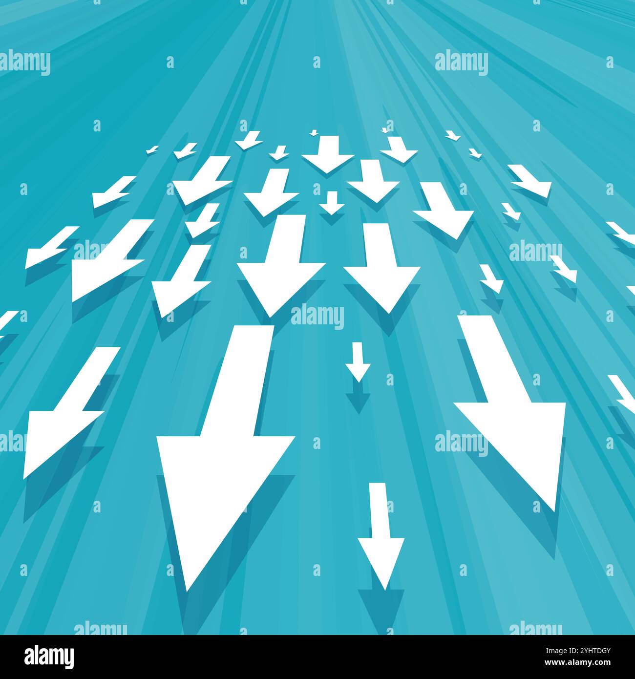arrows moving downward business concept design vector Stock Vector ...