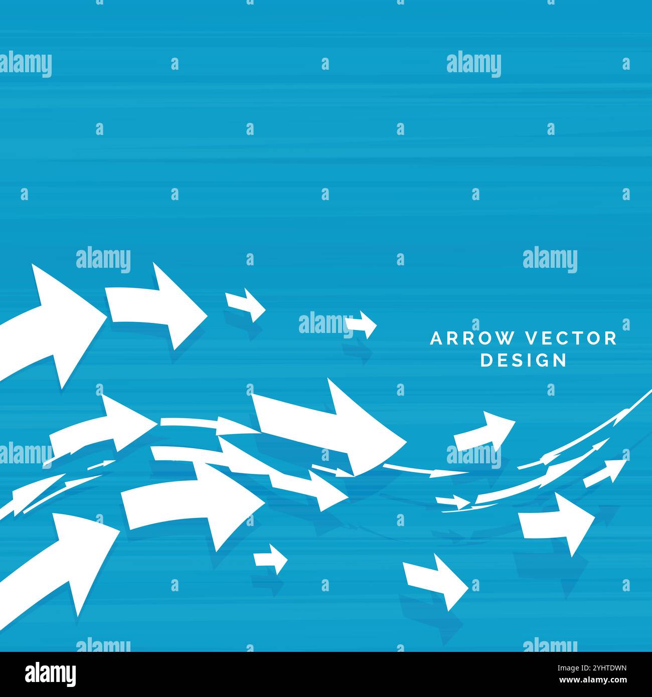 wavy arrows moving forward concept design vector illustration Stock ...