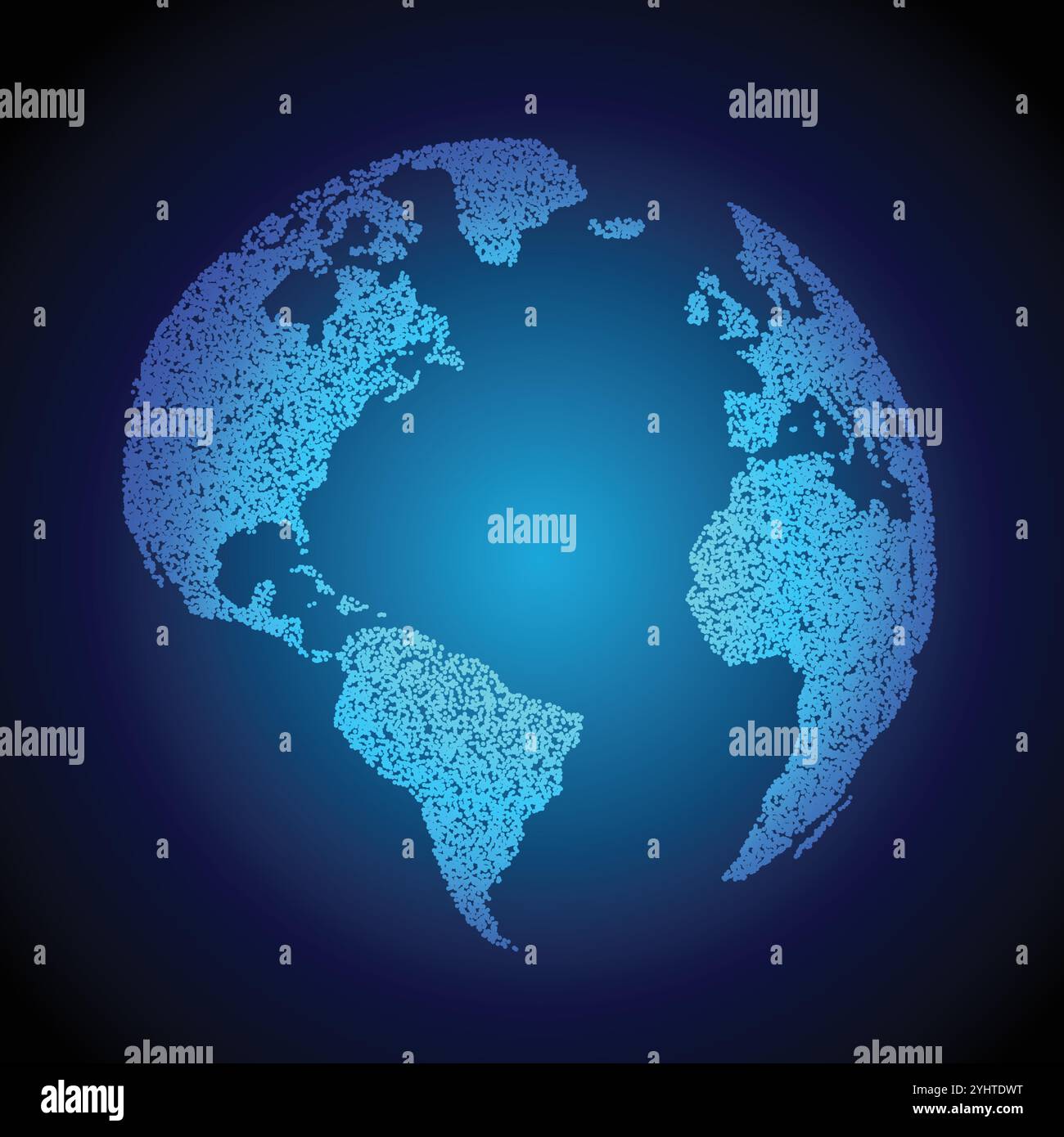 blue earth background made with dots vector Stock Vector Image & Art ...