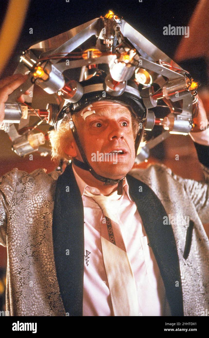BACK TO THE FUTURE 1984 Universal film with Christopher Lloyd as "Doc ...
