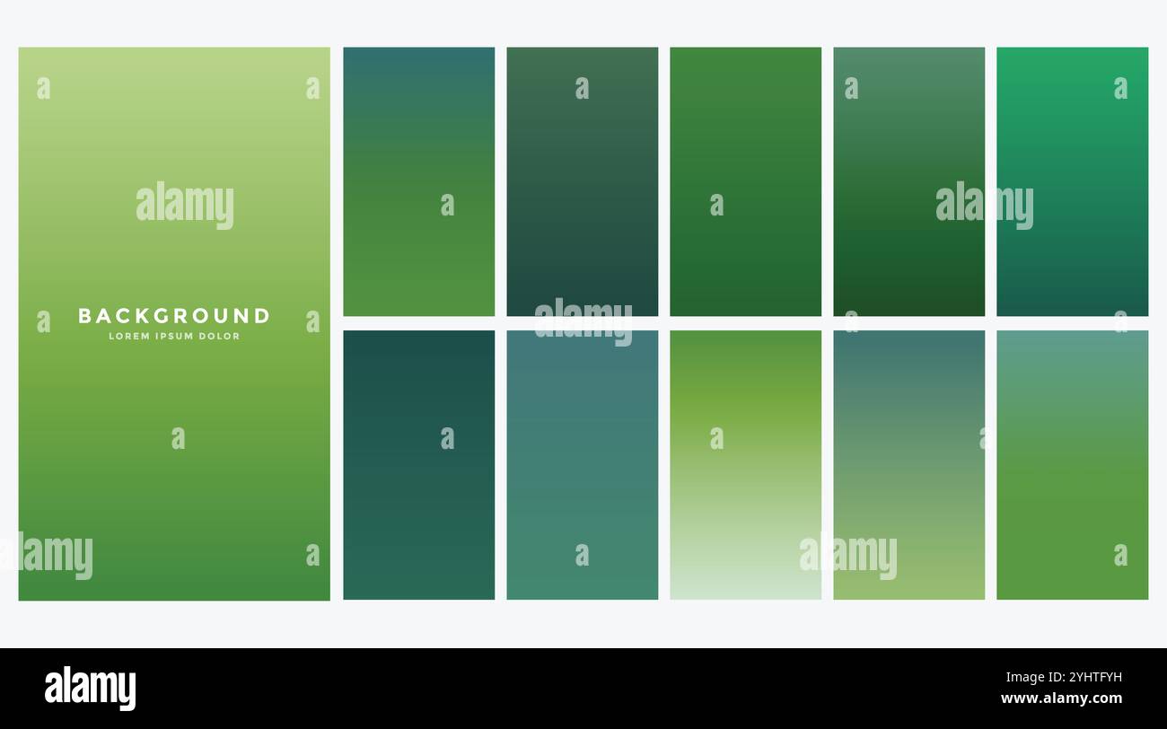 Bright vibrant set gradients Cut Out Stock Images & Pictures - Alamy