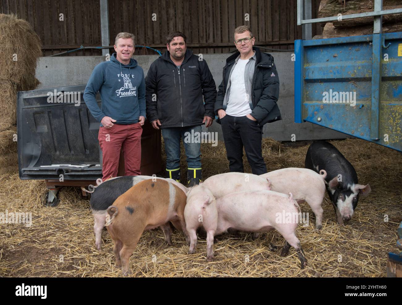 Jacob Sykes, Lee Manning New Forest farmer and Nick Ball. Jacob and ...