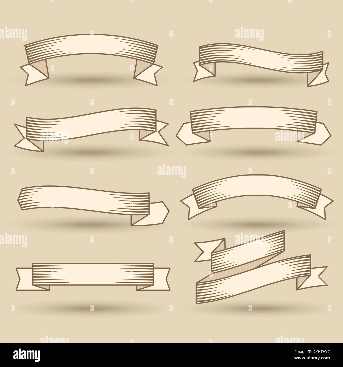 Old ribbons Stock Vector Images - Alamy
