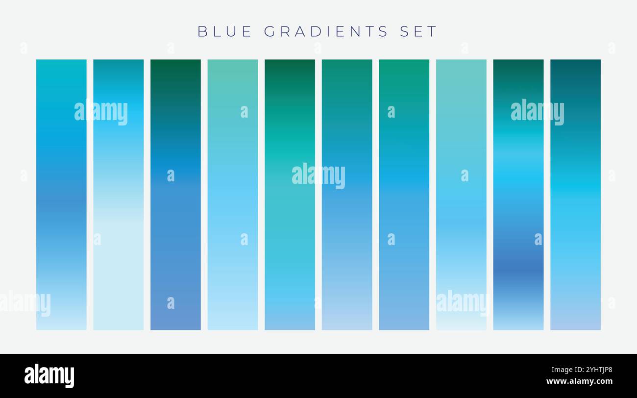 collection of blue gradients background Stock Vector Image & Art - Alamy