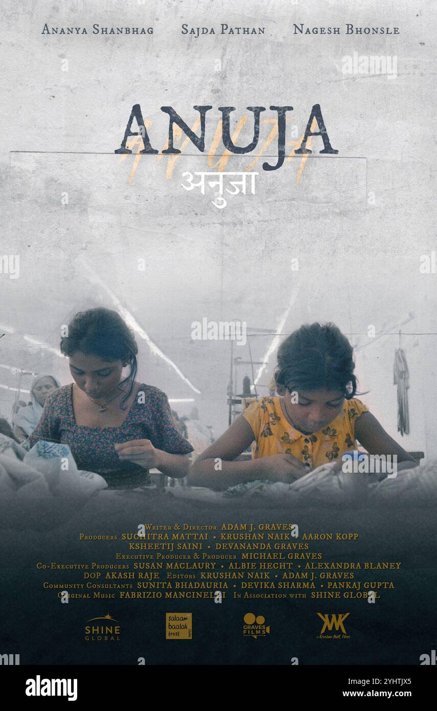 ANUJA, poster, from left: Ananya Shanbhag, Sajda Pathan, 2024 ...