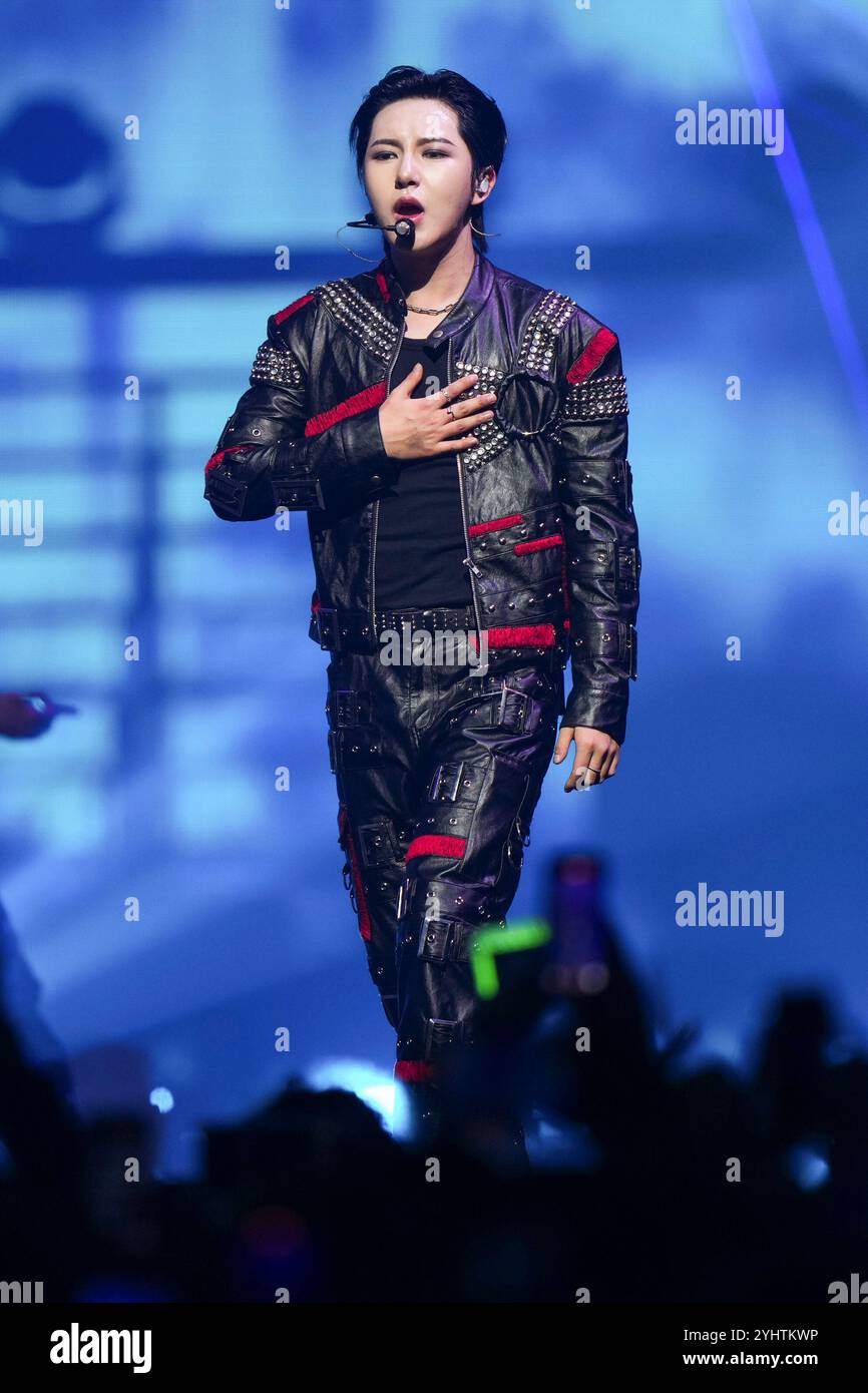 Renjun from the band NCT Dream performs on Tuesday, Nov. 12, 2024, in ...