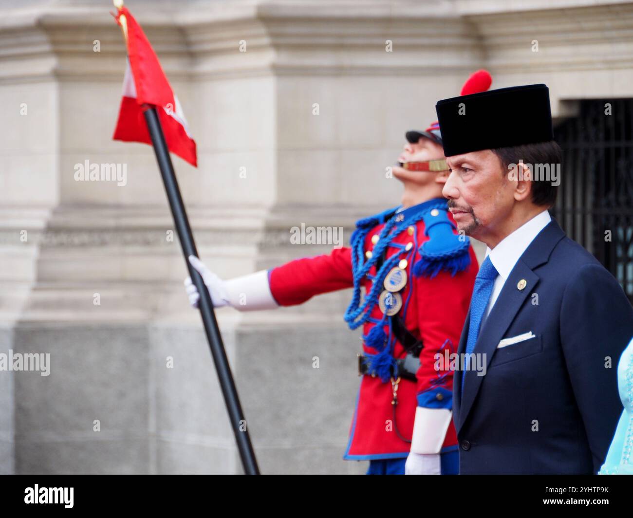 Lima, Peru. 12th Nov, 2024. His Majesty Sultan Haji Hassanal Bolkiah of ...