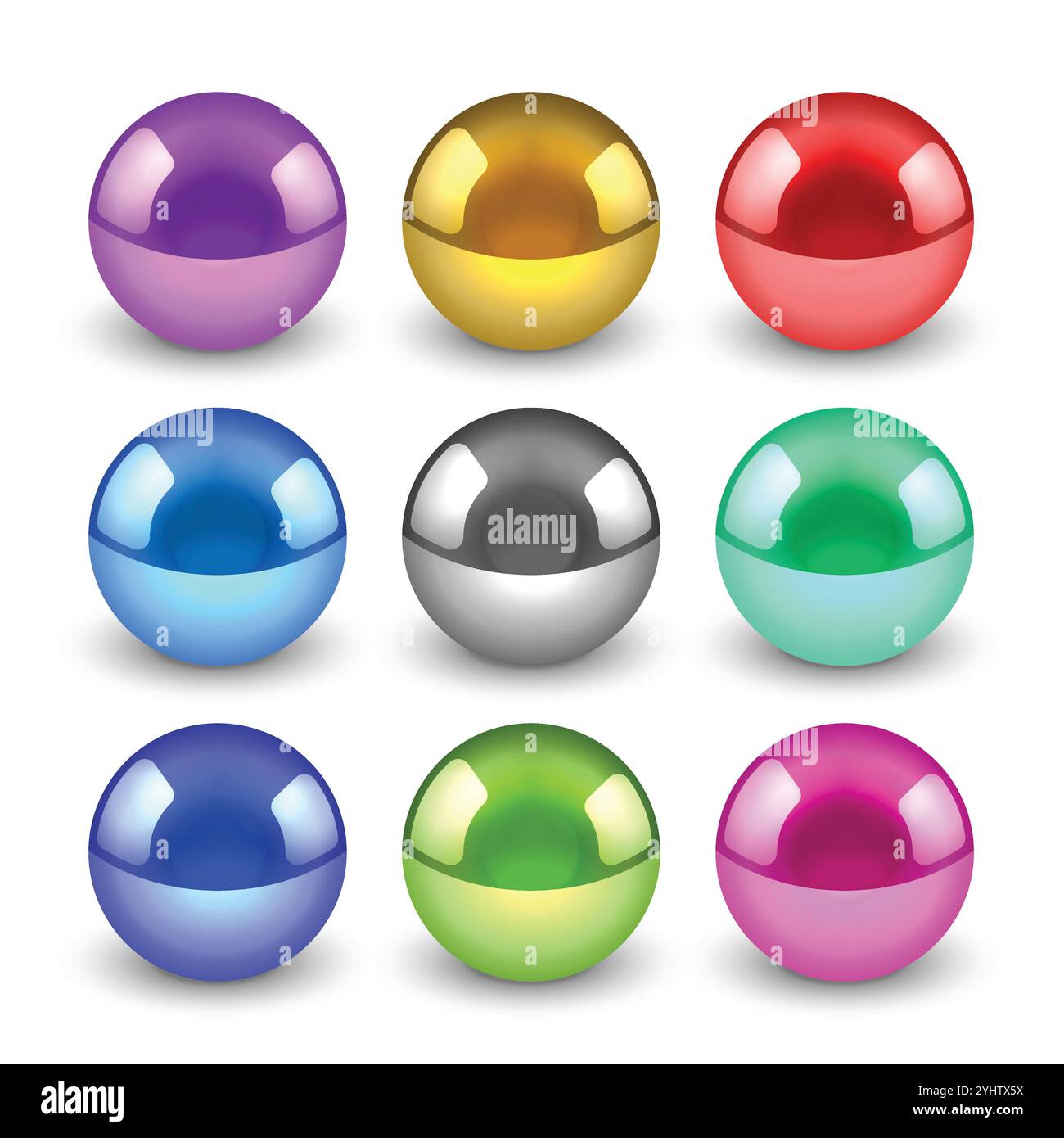 Reflective balls Stock Vector Images - Alamy