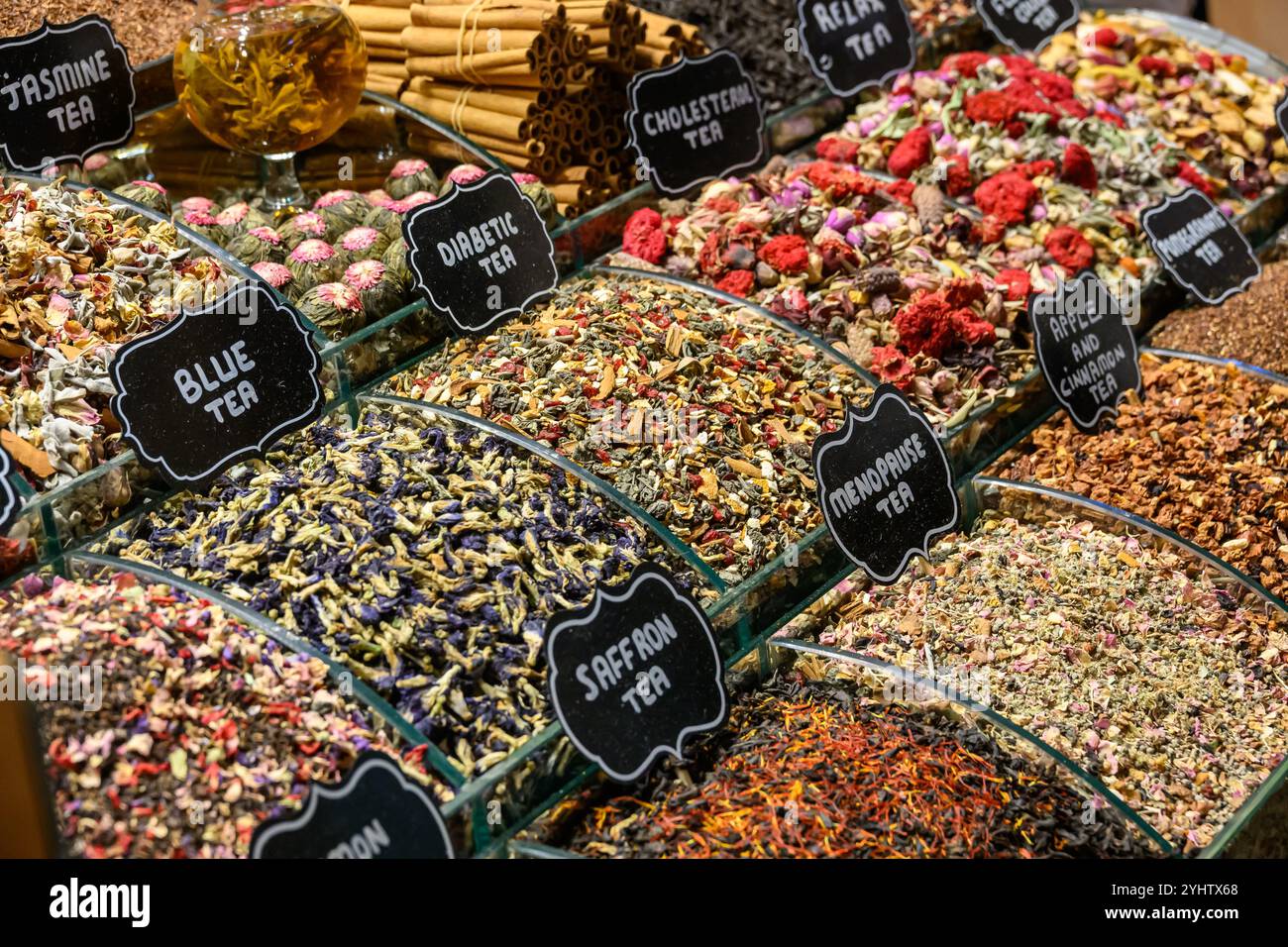 27/10/2024. Istanbul, Turkey. An assortment of teas (including ...