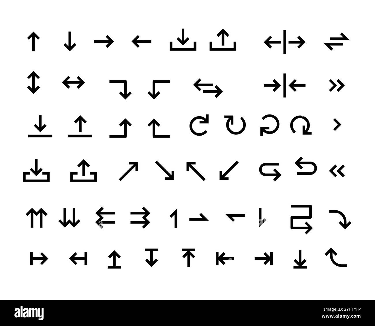 Big download arrow icon Stock Vector Images - Alamy