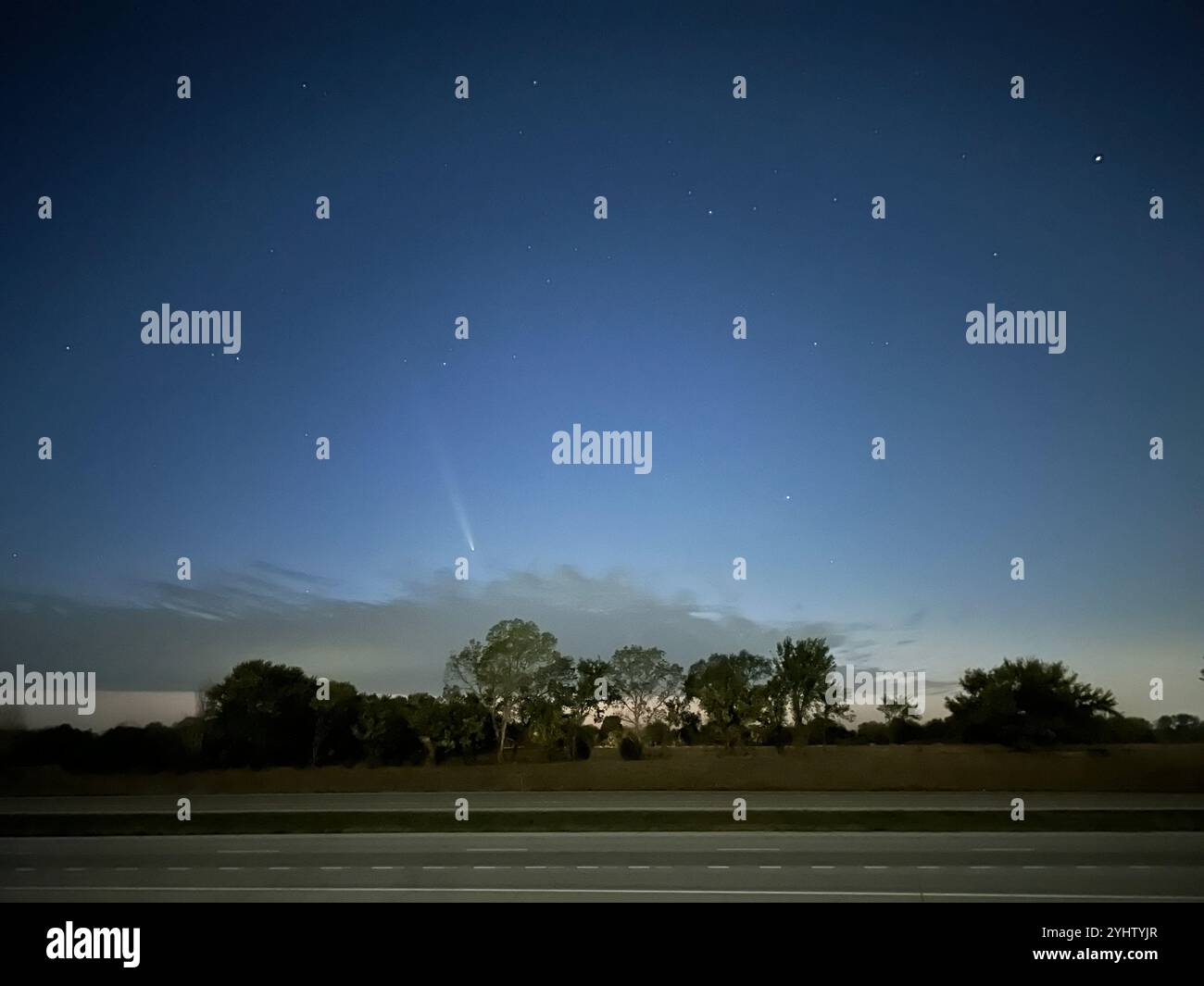 Comet Tsuchinshan-ATLAS - Comet C/2023 A3 in Spring Hill Kansas Stock ...